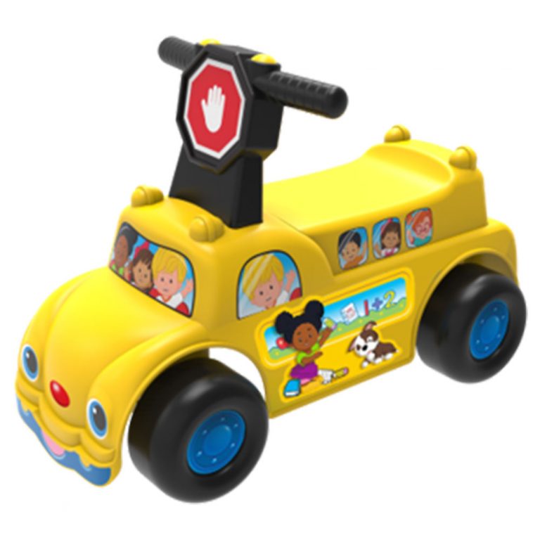 Fisher-Price School Bus Push N’ Scoot Ride-On – Moose Mountain Toys